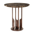 Drop Side Table with Marble Top