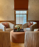 Luxury Cream Stone Shaggy Leather Swivel Arm Chair | NGALA Trading