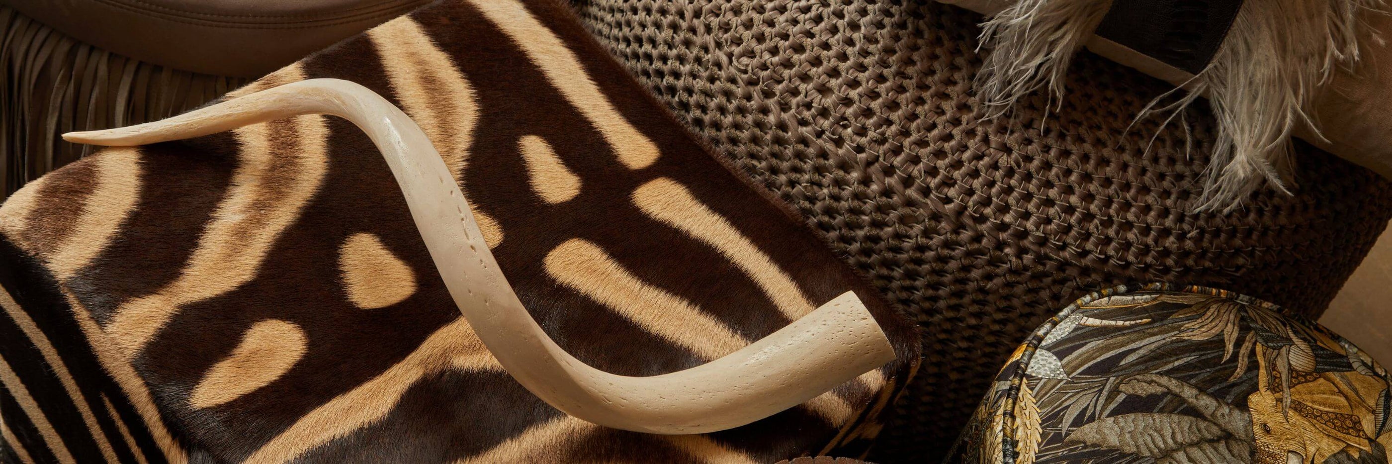 Springbok Hide Cube Ottoman