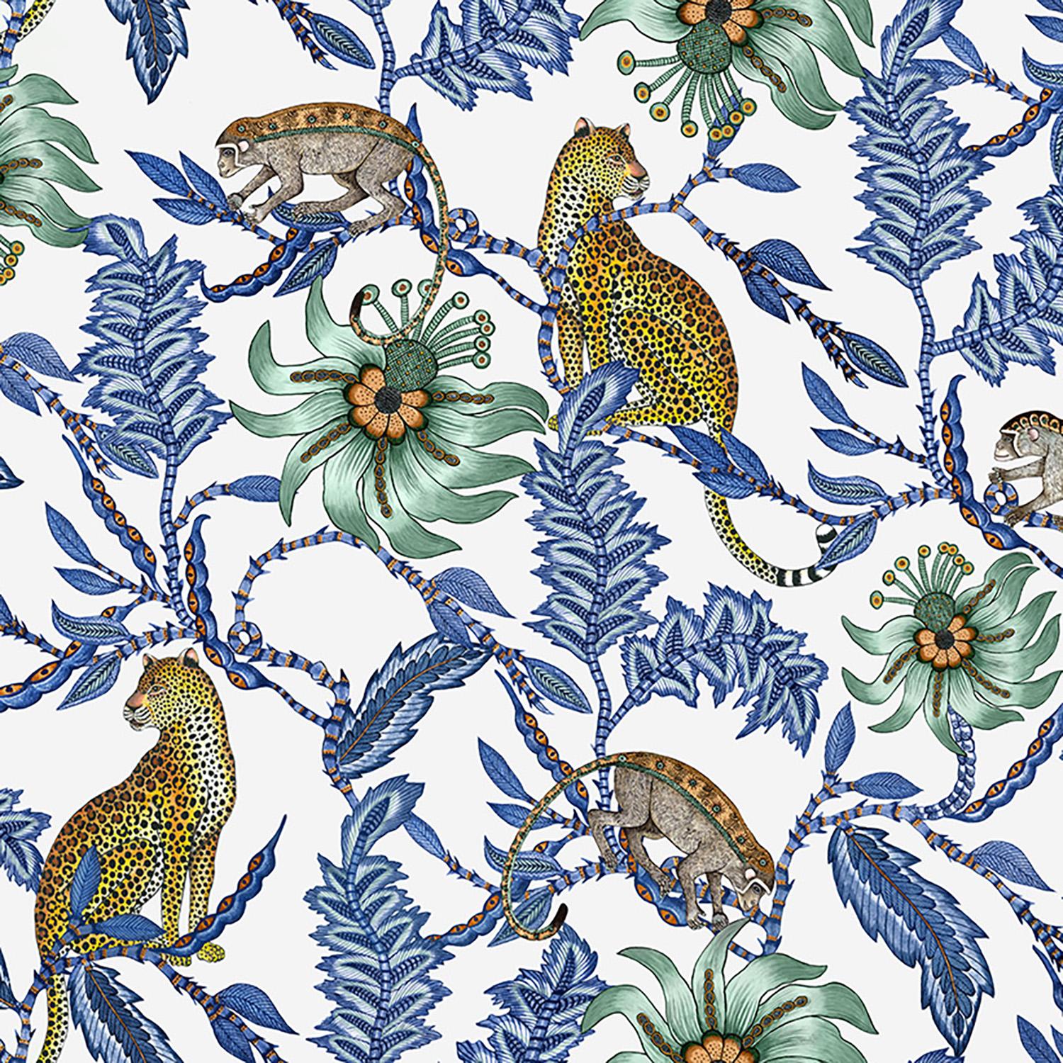 Monkey Bean Tanzanite Linen Fabric | NGALA Trading
