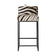 Zebra Hide Bar Stool