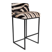 Zebra Hide Bar Stool