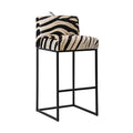 Zebra Hide Bar Stool