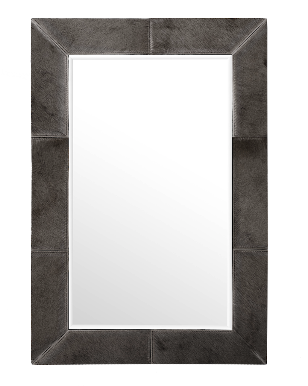 Small Rectangle Genuine Wildebeest Hide Mirror | NGALA Trading