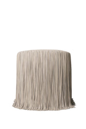 Luxury Cream Stone Shaggy Leather Swivel Arm Chair | NGALA Trading